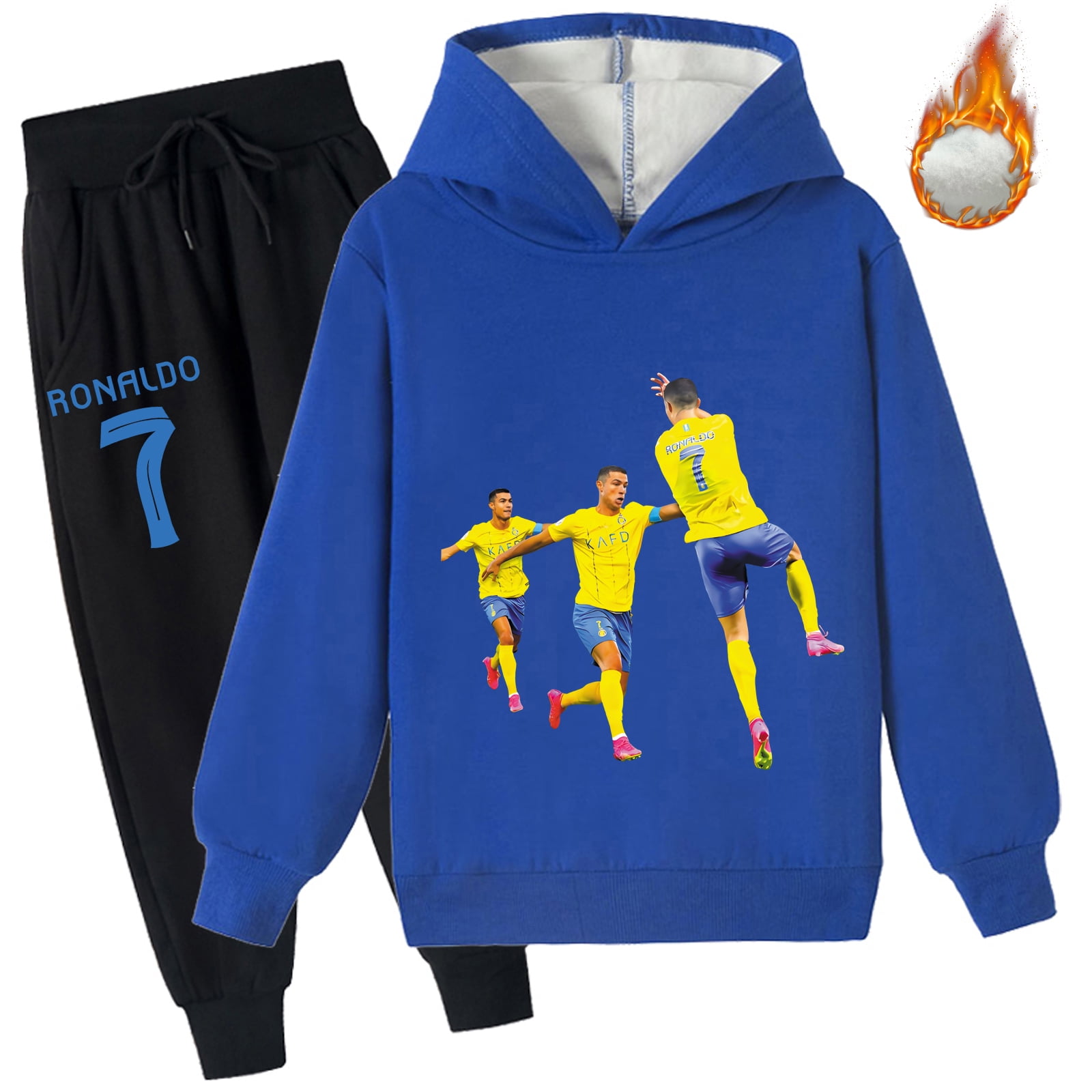Fleece Sport Set Cristiano Ronaldo Fleece Brushed Pants & Hoodie works ...