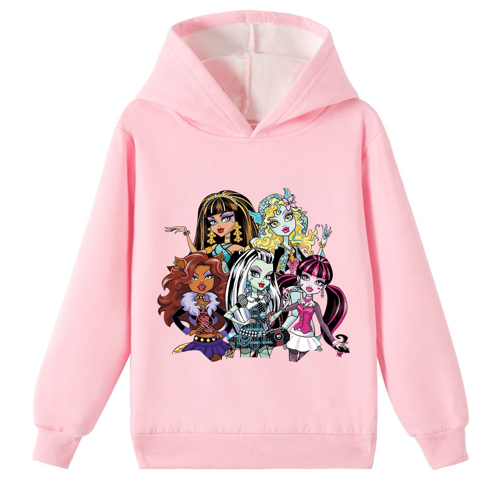 Fleece Sweatshirt Hoodie Monster High Brushed Design works for Winter ...