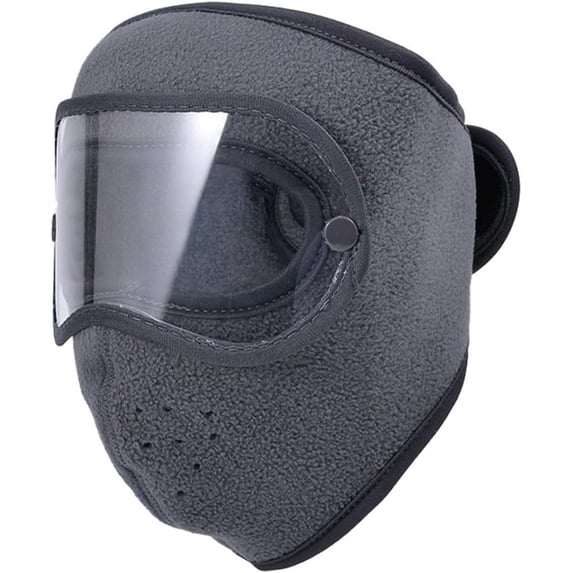 Fleece Thermal Mask with Removable Goggles, Winter Breathable Warm ...