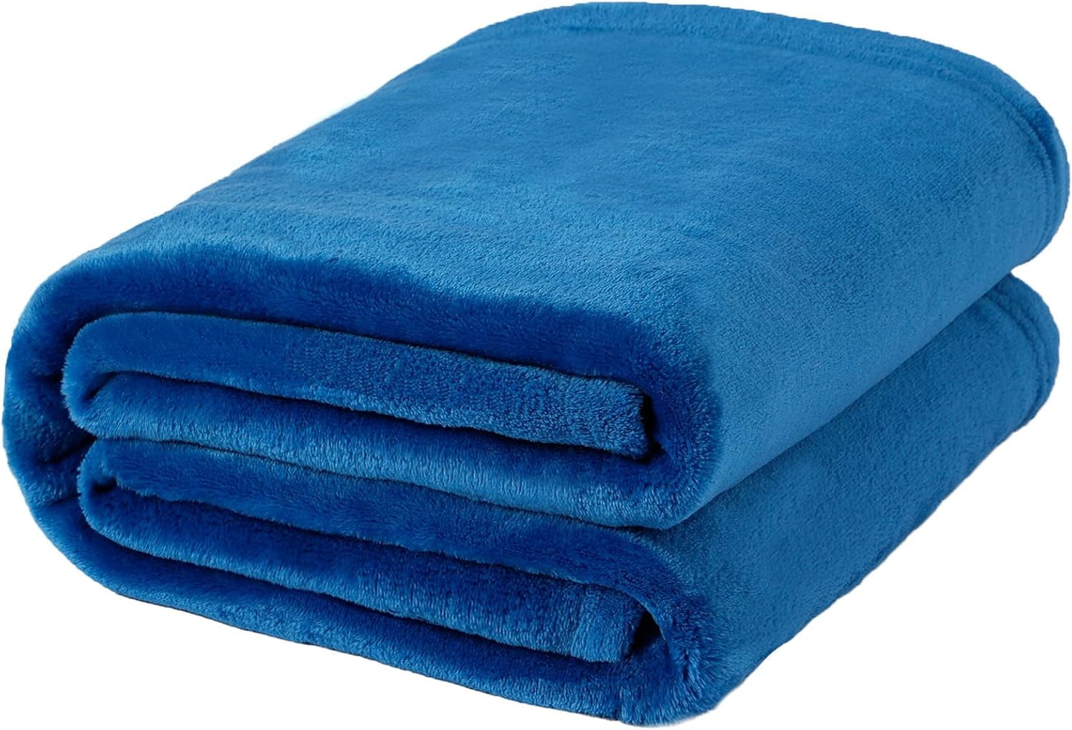 Fleece Throw Blanket for Couch & Bed, Soft Fuzzy Plush Queen Size Navy ...
