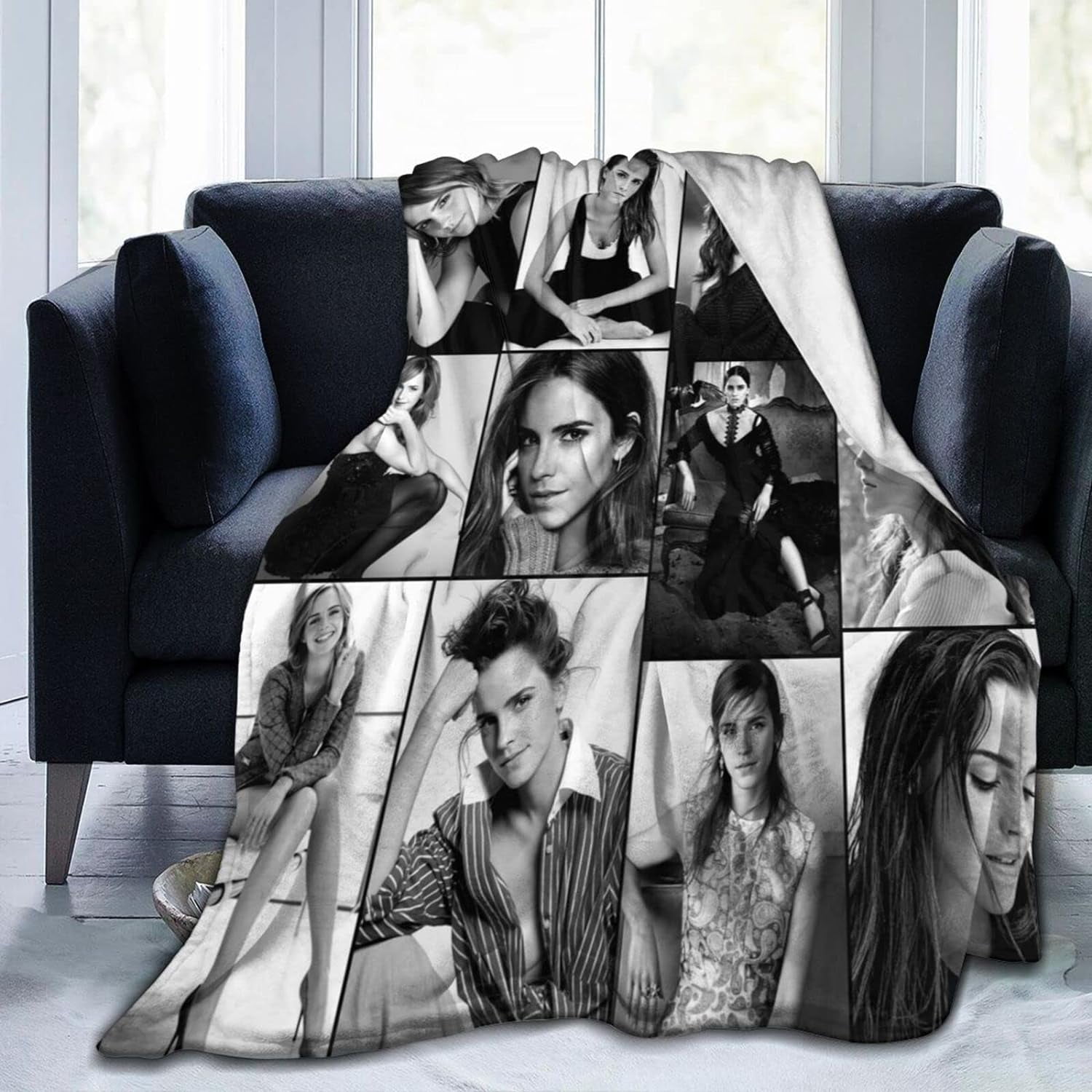 Fleece Throw Blanket for Couch Sofa or Bed, Emma Hai Watson Soft Fuzzy ...