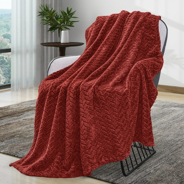 Warm Soft Microfiber Fleece Throw Blanket, Cozy Plush Throw Size ...