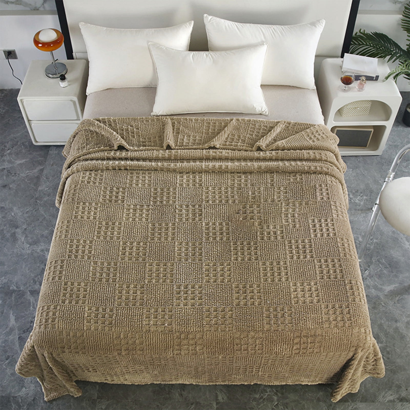 Fleece Throw Blanket, Cozy Sofa Blanket, Soft and Breathable for Year ...