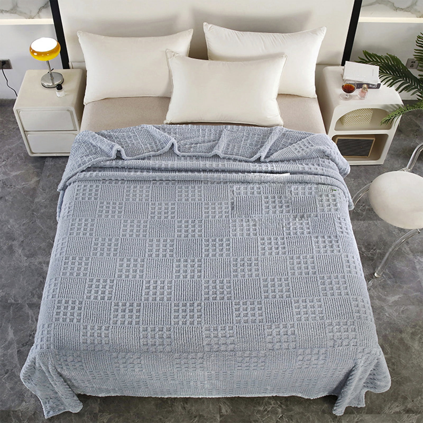Fleece Throw Blanket | Cozy Soft Polyester Throws | Breathable ...