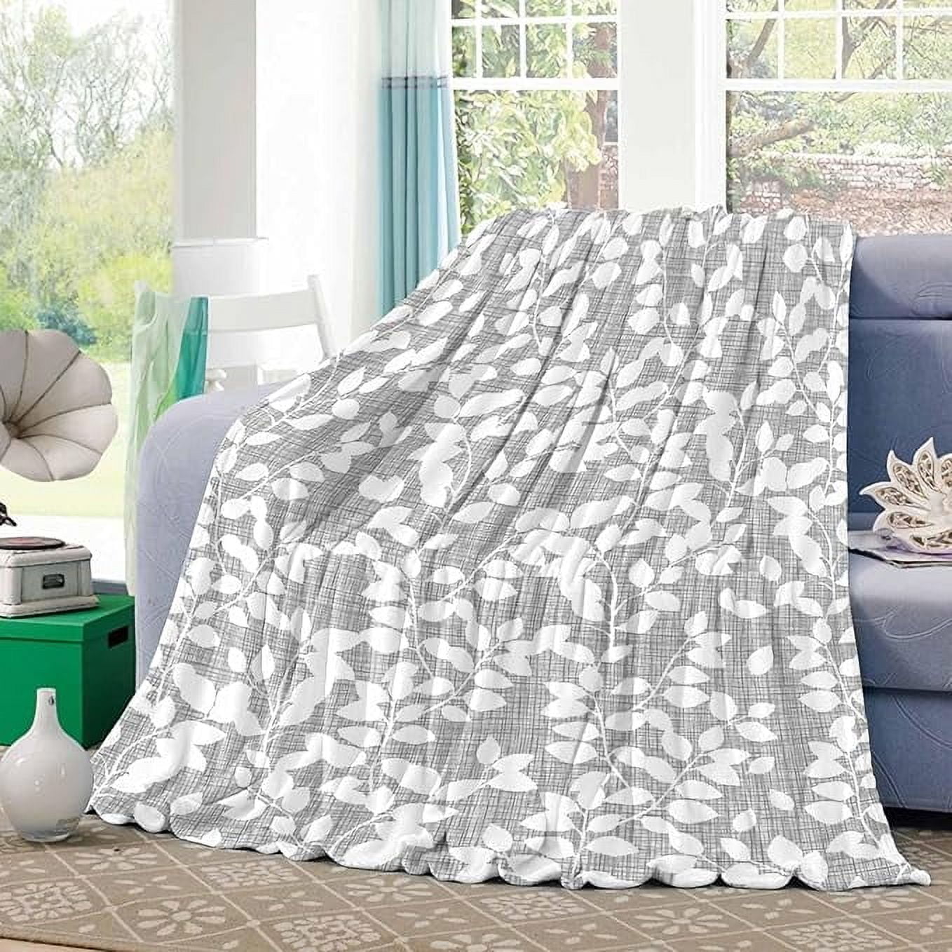 Fleece Throw Blanket For Couch Flannel Lightweight Bed Blankets ...