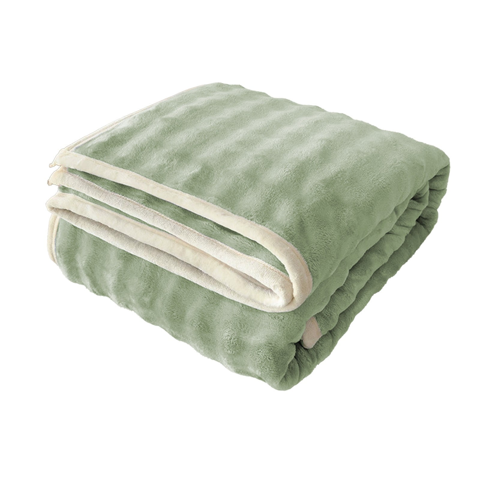 Fleece Throw Blanket For Couch Soft Warm Fluffys Cream Solid ColorBlanket Decorative And ...