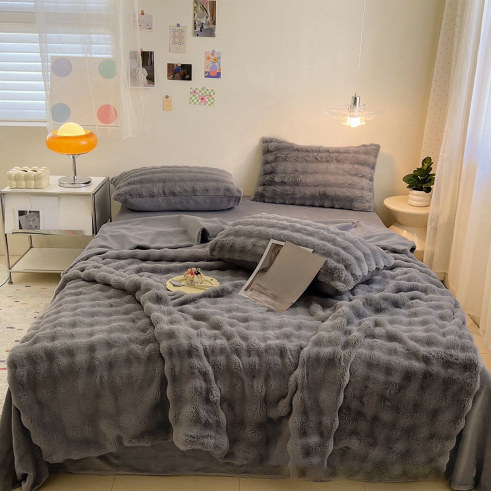 Fleece Throw Blanket for Couch - Soft Warm Fluffy, Year-round Versatile ...