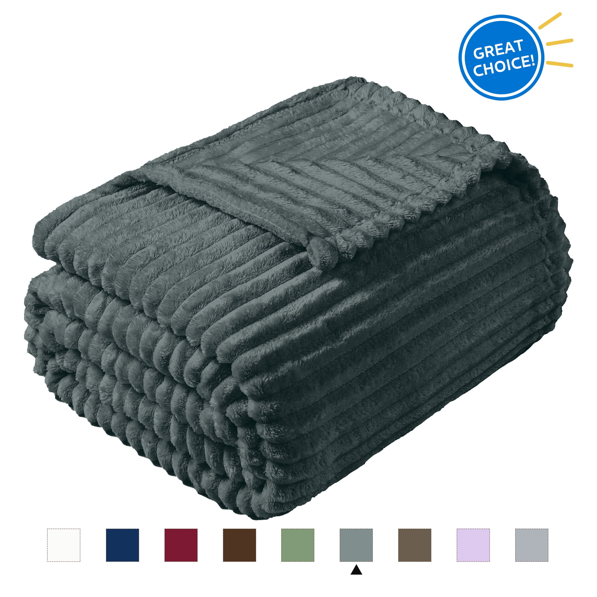 Fleece Throw Blanket for Couch, Throw Size Bed Blanket, Soft ...