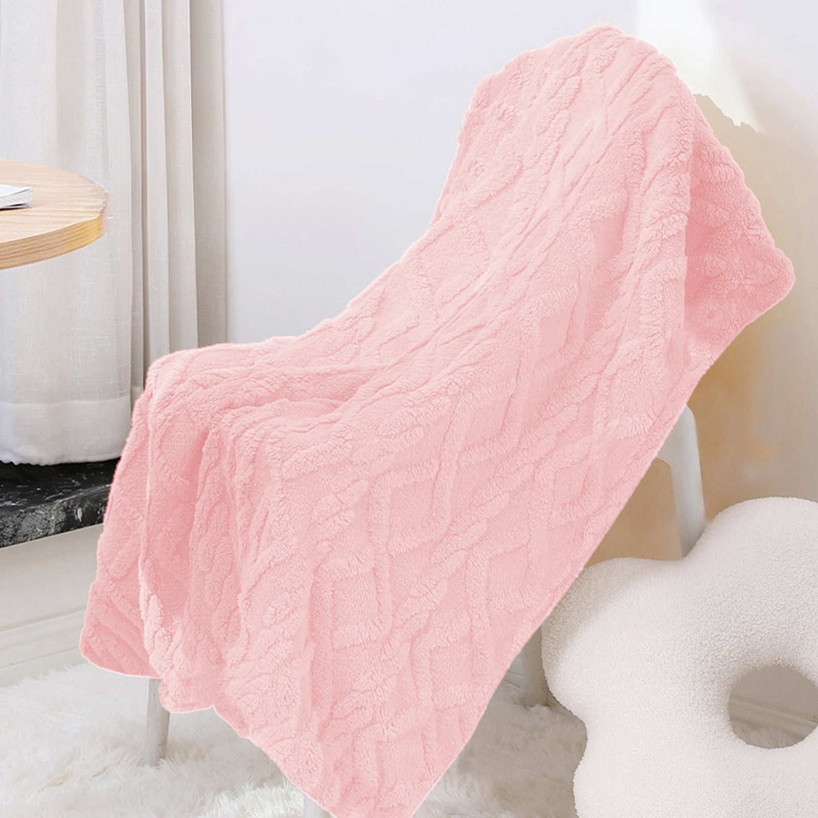 Fleece Throw Blankets Lightweight Warm Soft Cozy Pet-Friendly Throw ...
