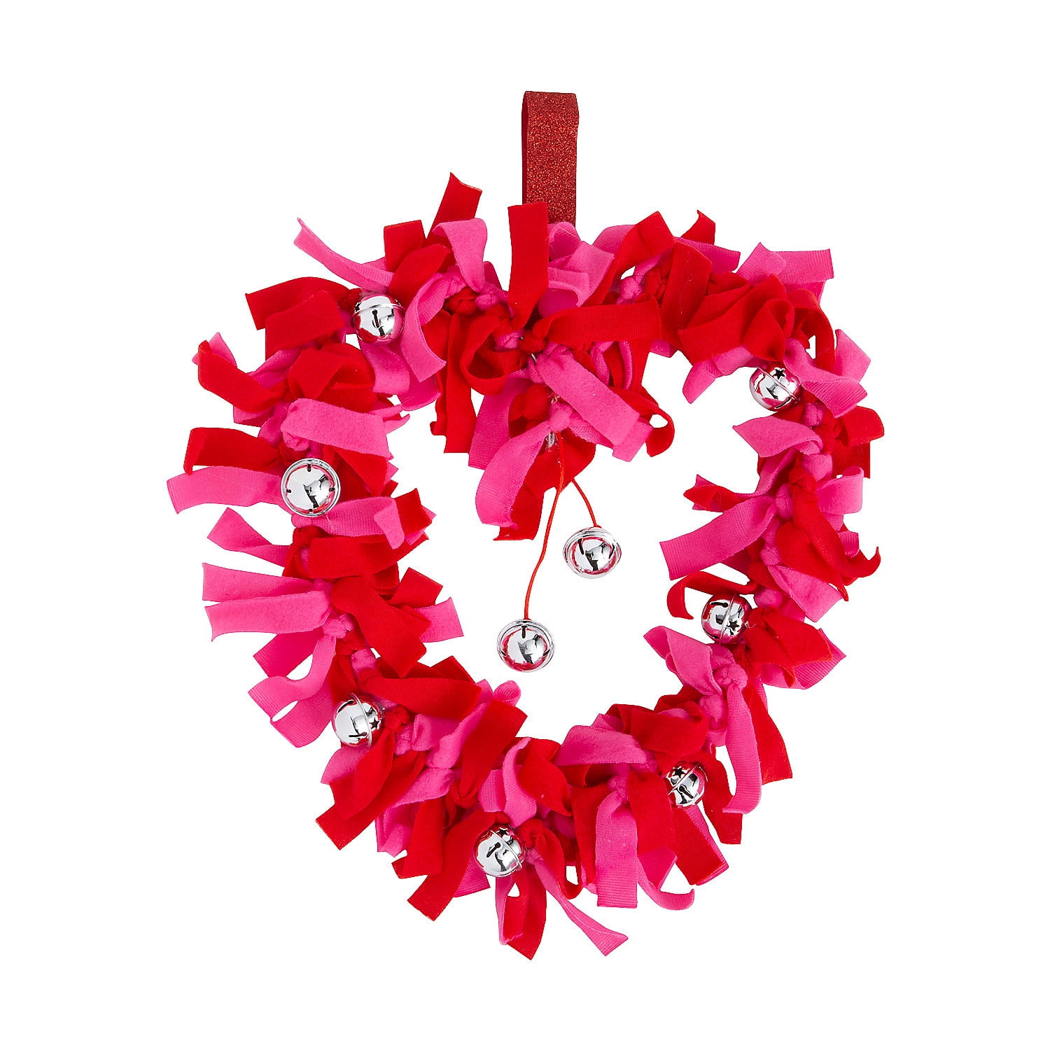 DIY Decor Arts: Fleece Tied Valentine Heart Wreath Craft Kit - Makes 3 ...