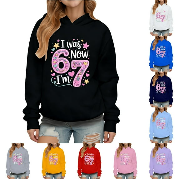 Fleece Tracksuit Warm 67 Hip Hop Pullover Hoodie Kids Casual Outfit ...