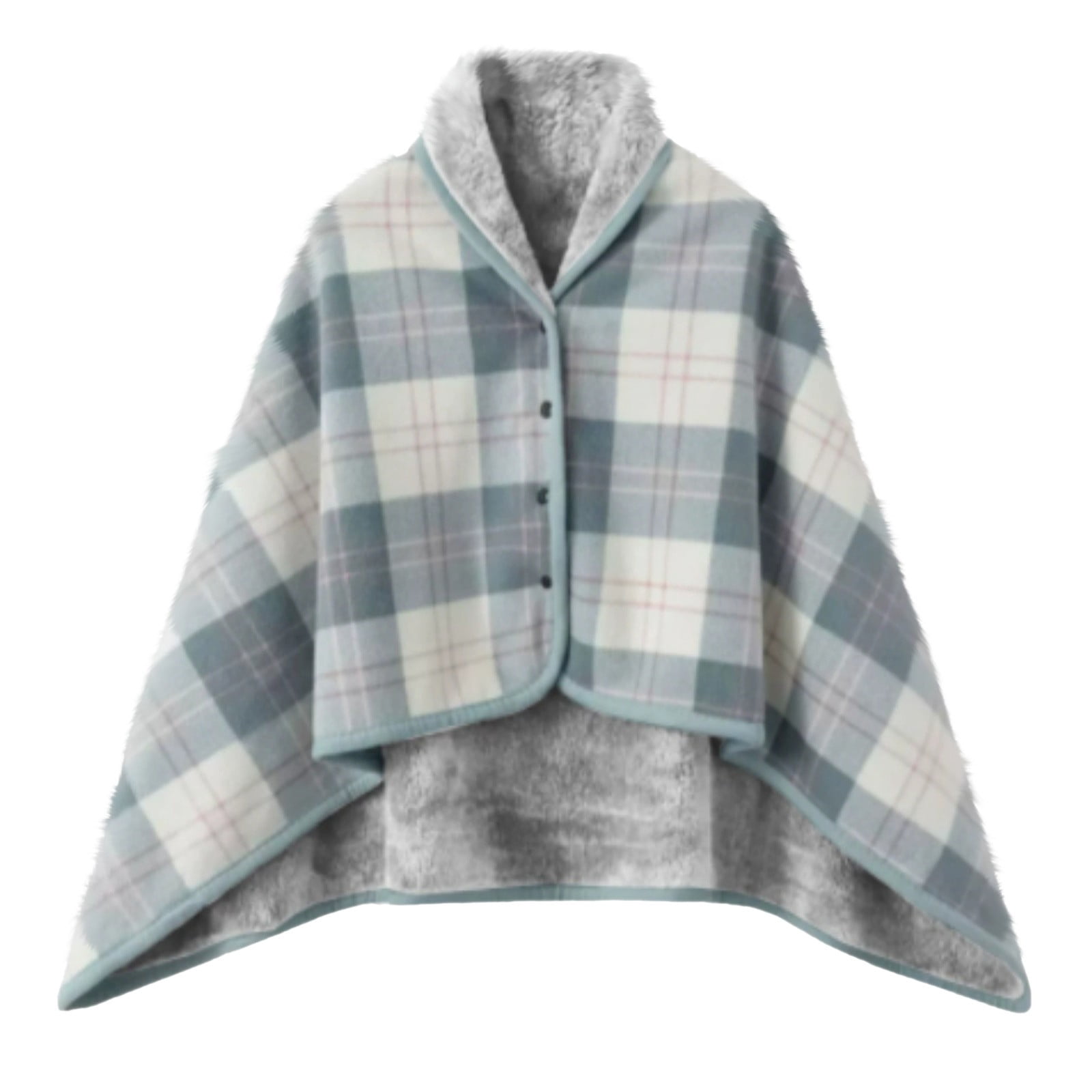 Fleece Wearable Blanket,Comfy Warm Wrap Shawl Poncho Throw with Buttons ...