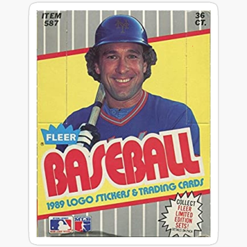 Fleer Baseball Card Wax Pack 1989 Sticker Baseball Sticker, Football ...