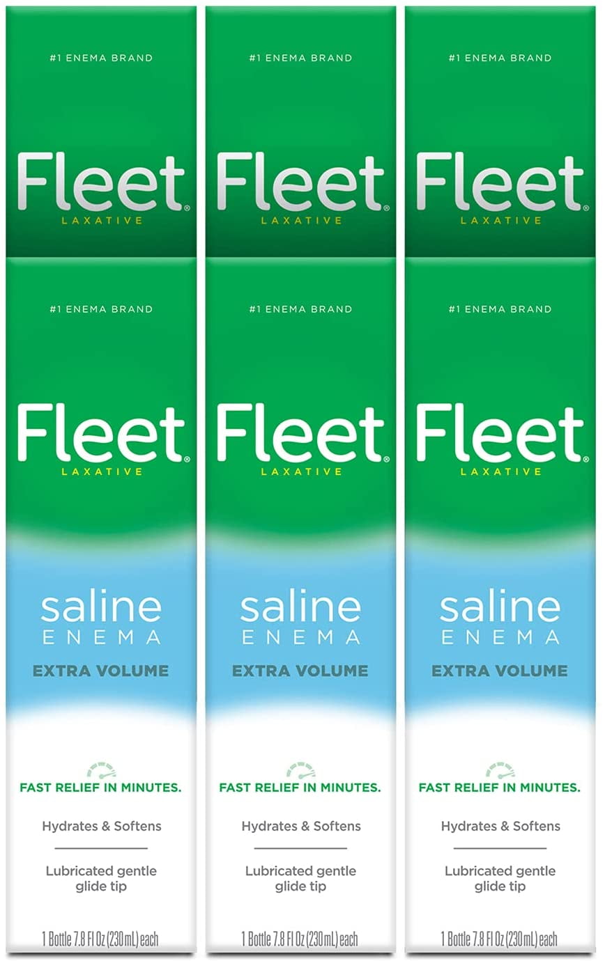 Fleet Extra Cleansing & Relief Enema 7.8oz, Ready to Use Adult Laxative ...