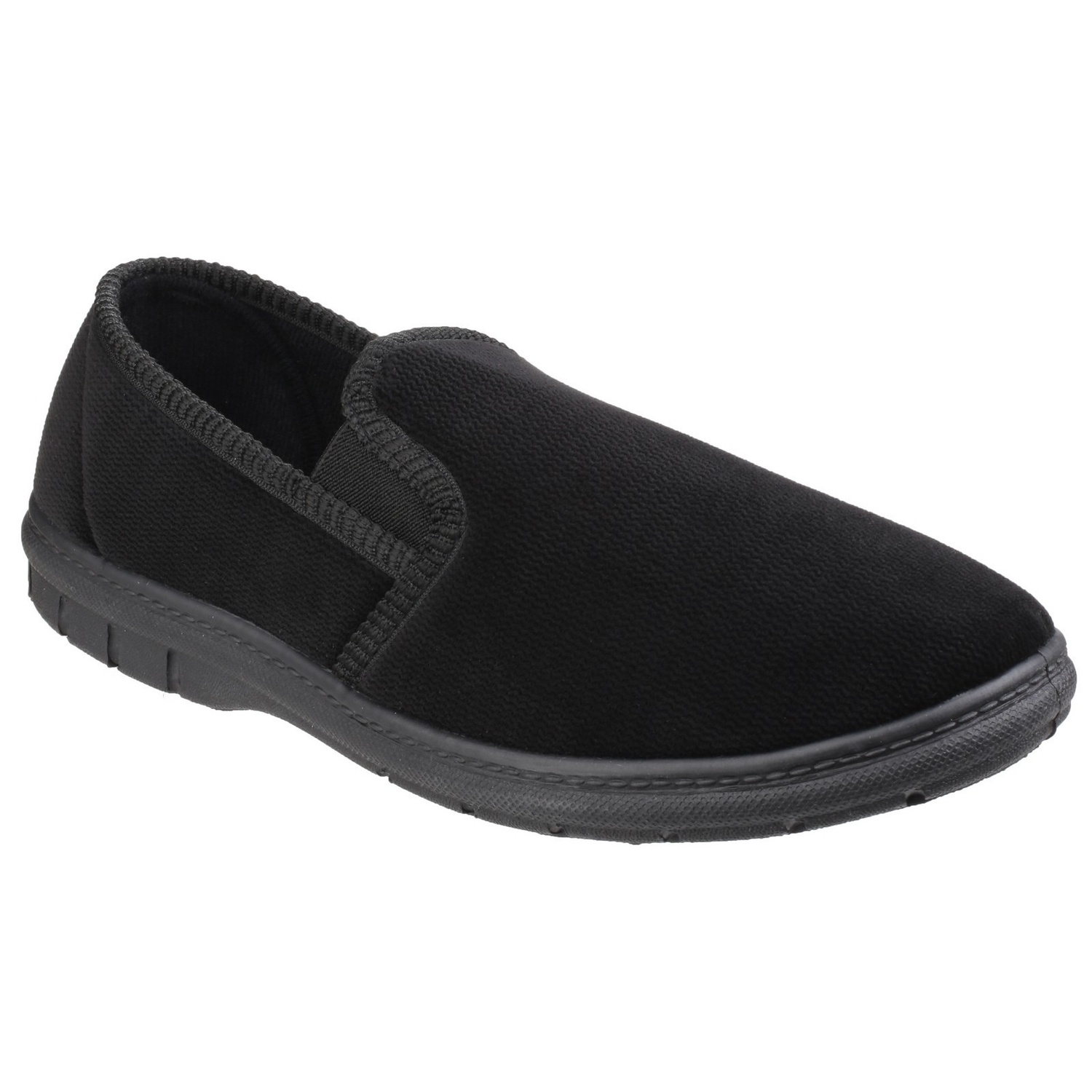 Fleet & Foster Mens John Twin Gusset Memory Foam Slipper - Walmart.com
