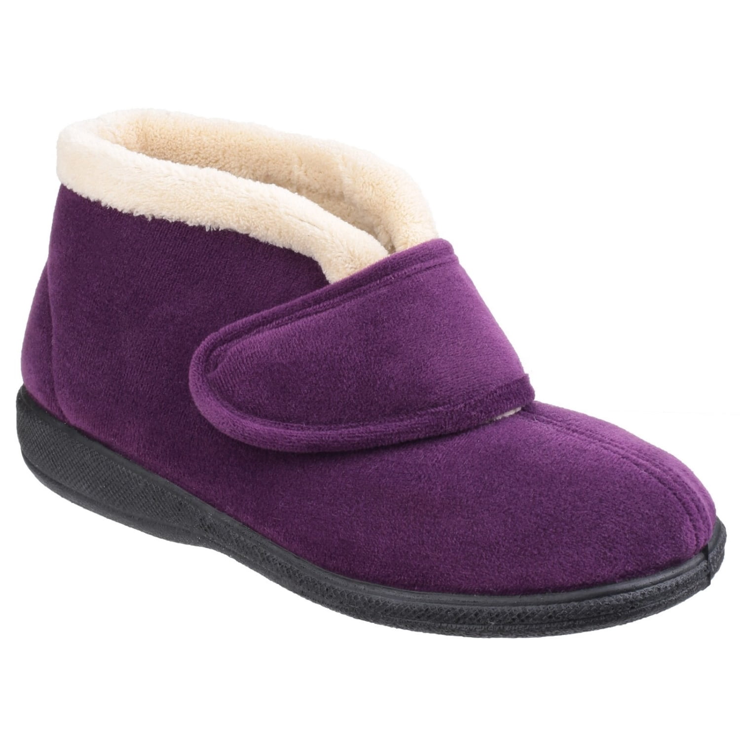 Fleet & Foster Womens Levitt Touch Fasten Slippers - Walmart.com