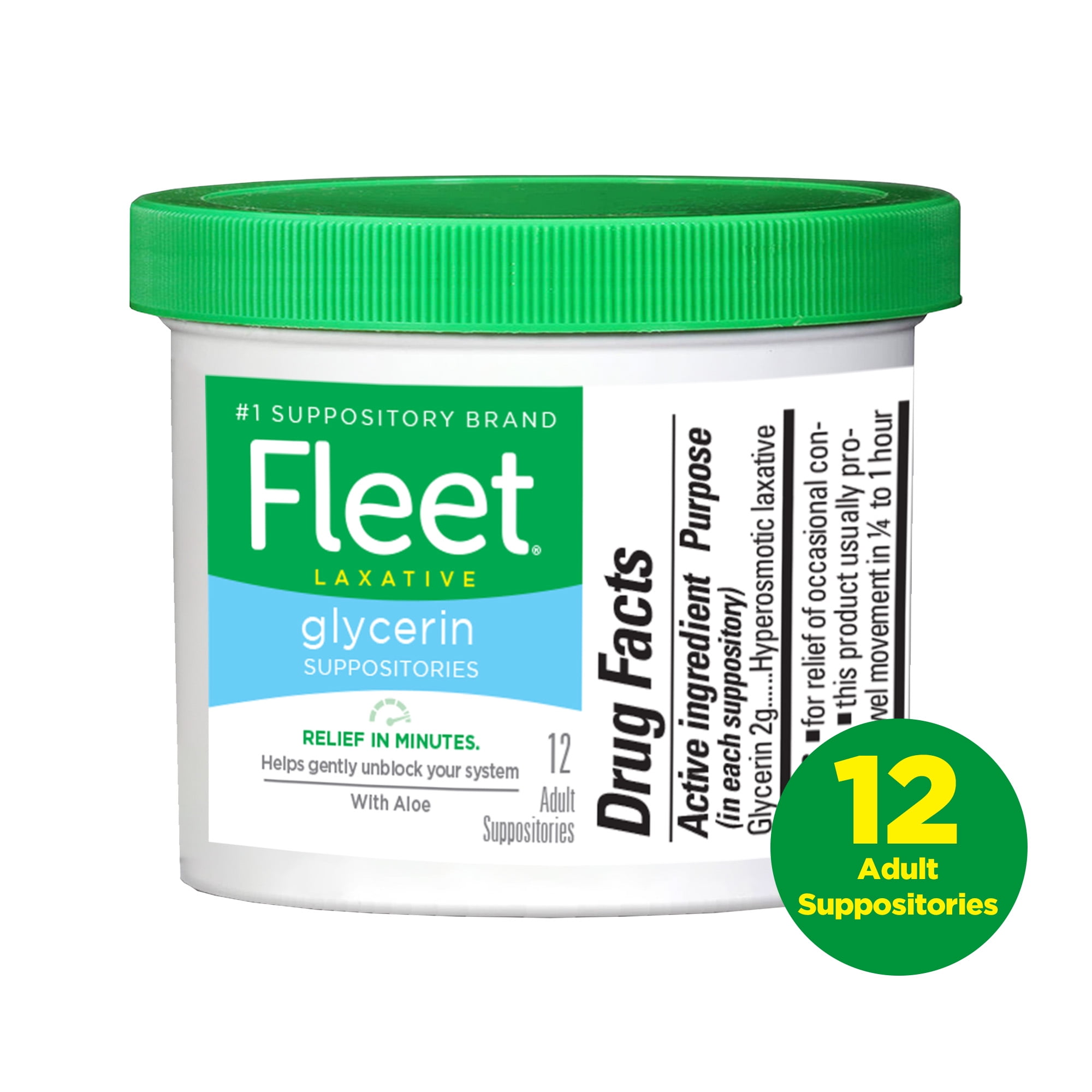 Fleet Glycerin Suppositories: Gentle Rectal Stool Relief Medication for ...
