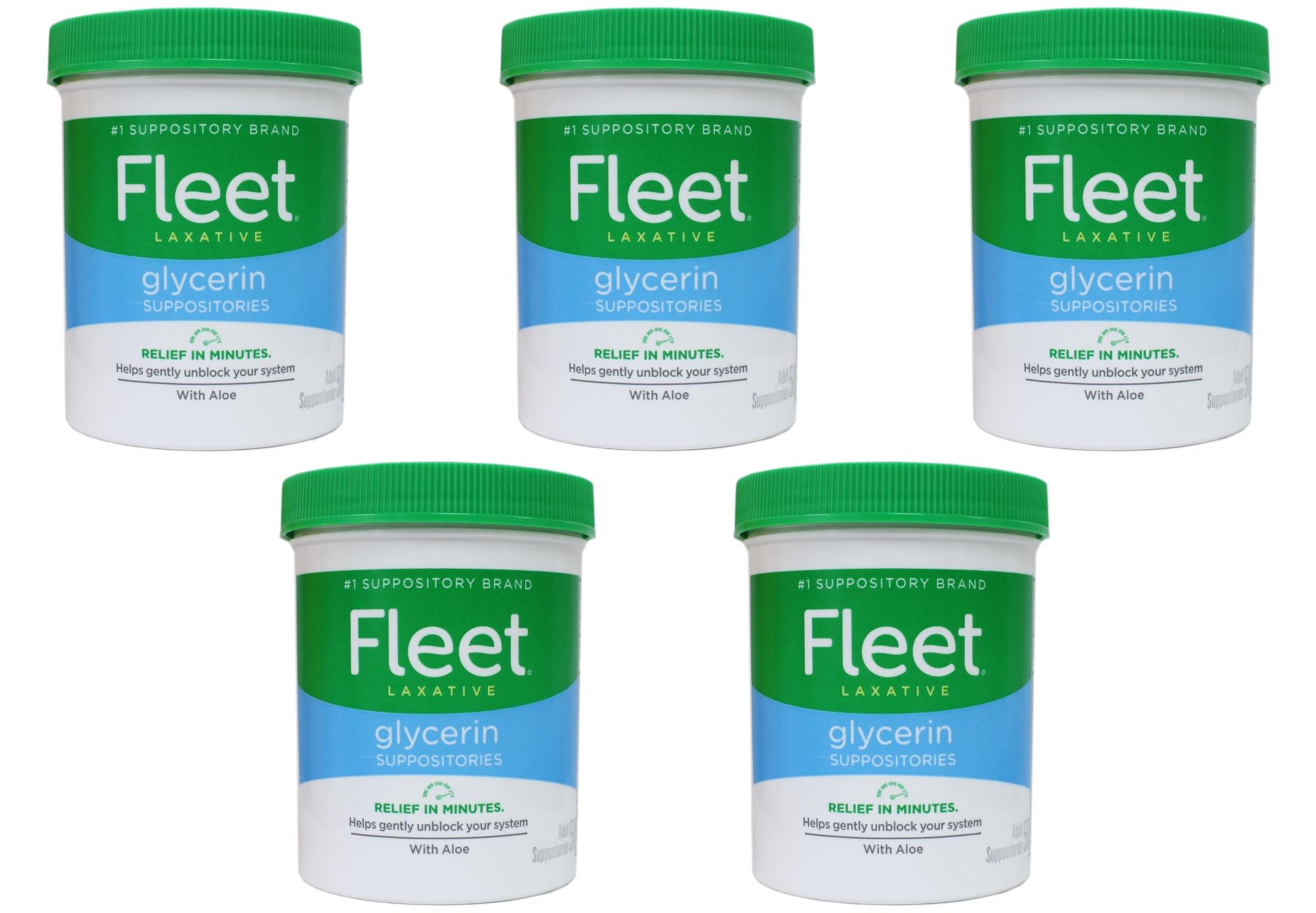 Fleet Rectal Glycerin Laxative Suppositories for Adult Constipation ...