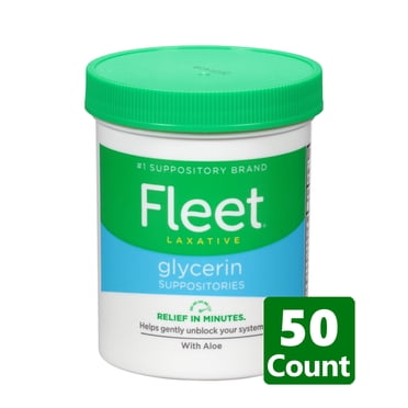 Fleet Liquid Glycerin Suppositories Adult, Laxative for Constipation ...