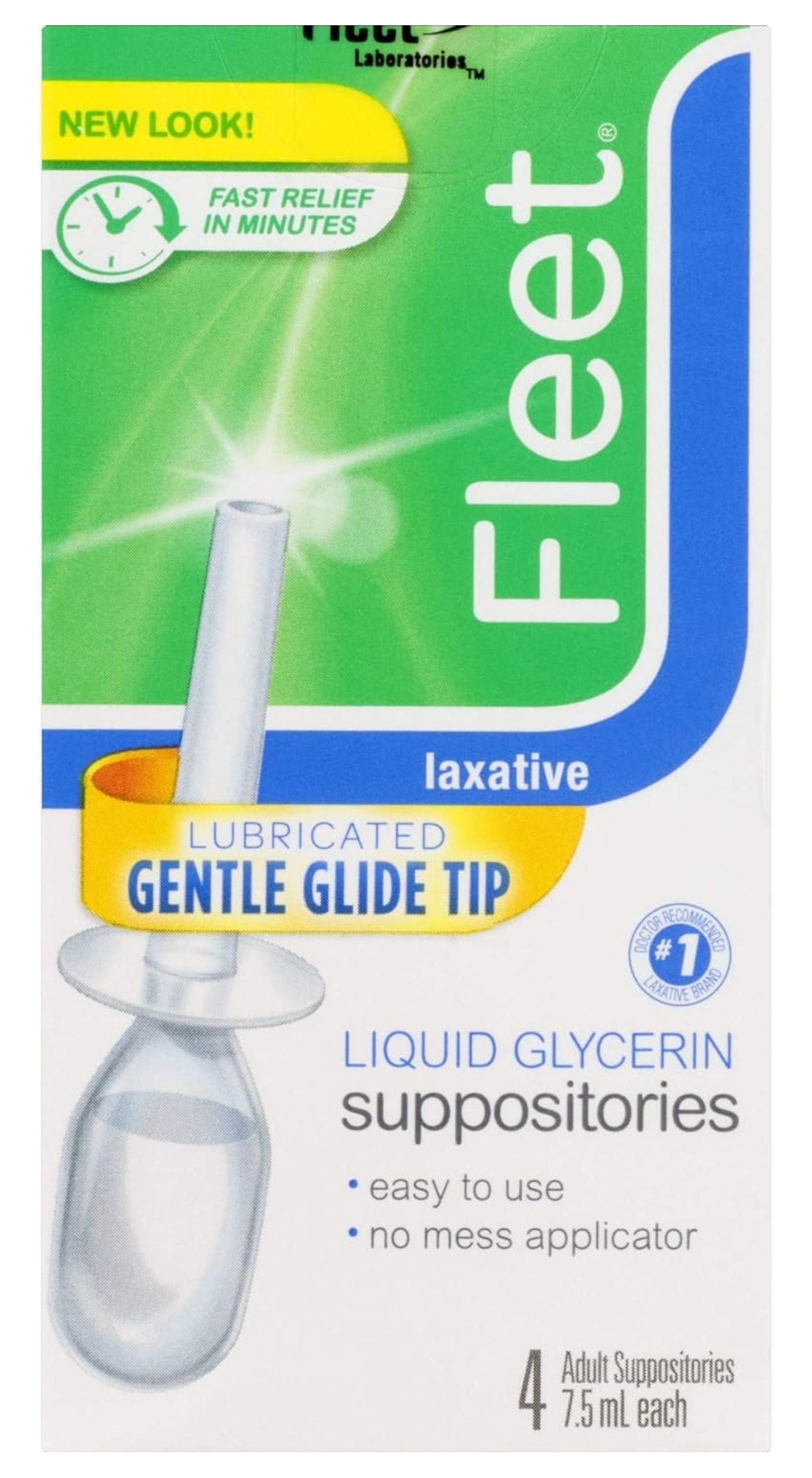 Fleet Liquid Glycerin Suppositories 4 ea (Pack of 24) - Walmart.com