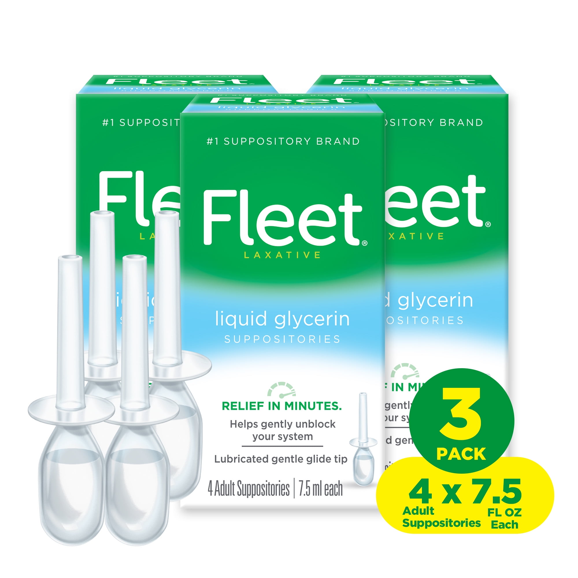 Fleet Laxatives, Liquid Glycerin Suppositories for Adult Constipation ...