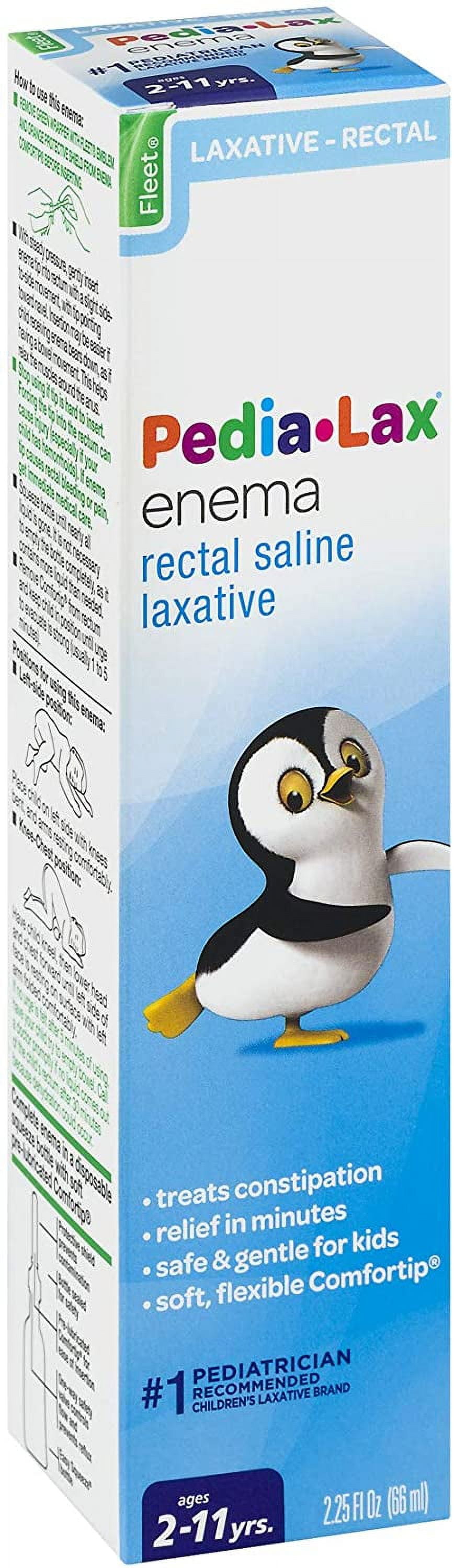 Fleet Pedia-Lax Enema For Children For Ages 2 To 11 Years - 2.25 Oz ...