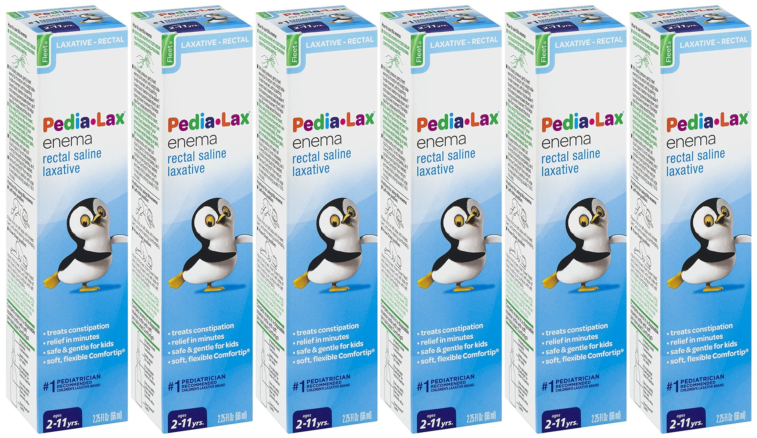 Fleet Pedia-Lax Pediatric Saline Laxative Enema - Ready to Use, Fast ...