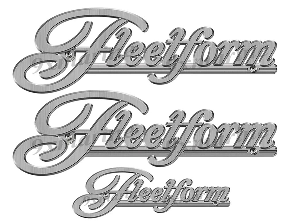 Fleetform boat Stickers "3D Vinyl Replica" of originals - 10" long ...
