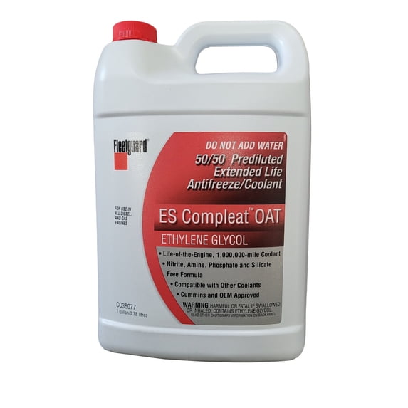 Fleetguard Super Long Life Coolant Antifreeze Red 50/50 ES Compleat OAT ...