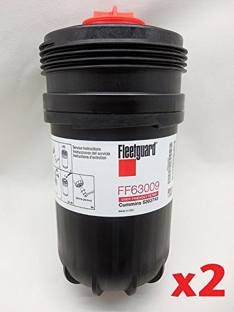 Fleetguard FF63009 (Cummins 5303743) Fuel Filter, NanoNet Hi ...