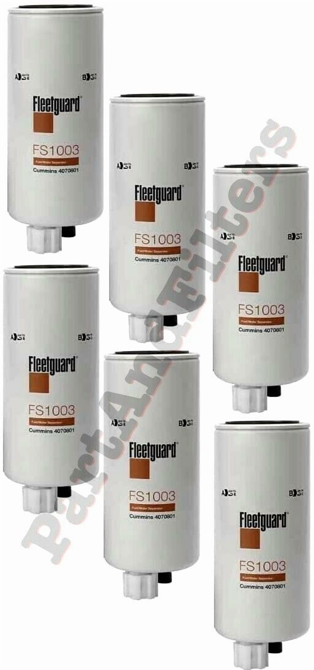 Fleetguard FS1003 Separator Fuel/Water Spin On (PACK OF 6) - Walmart.com