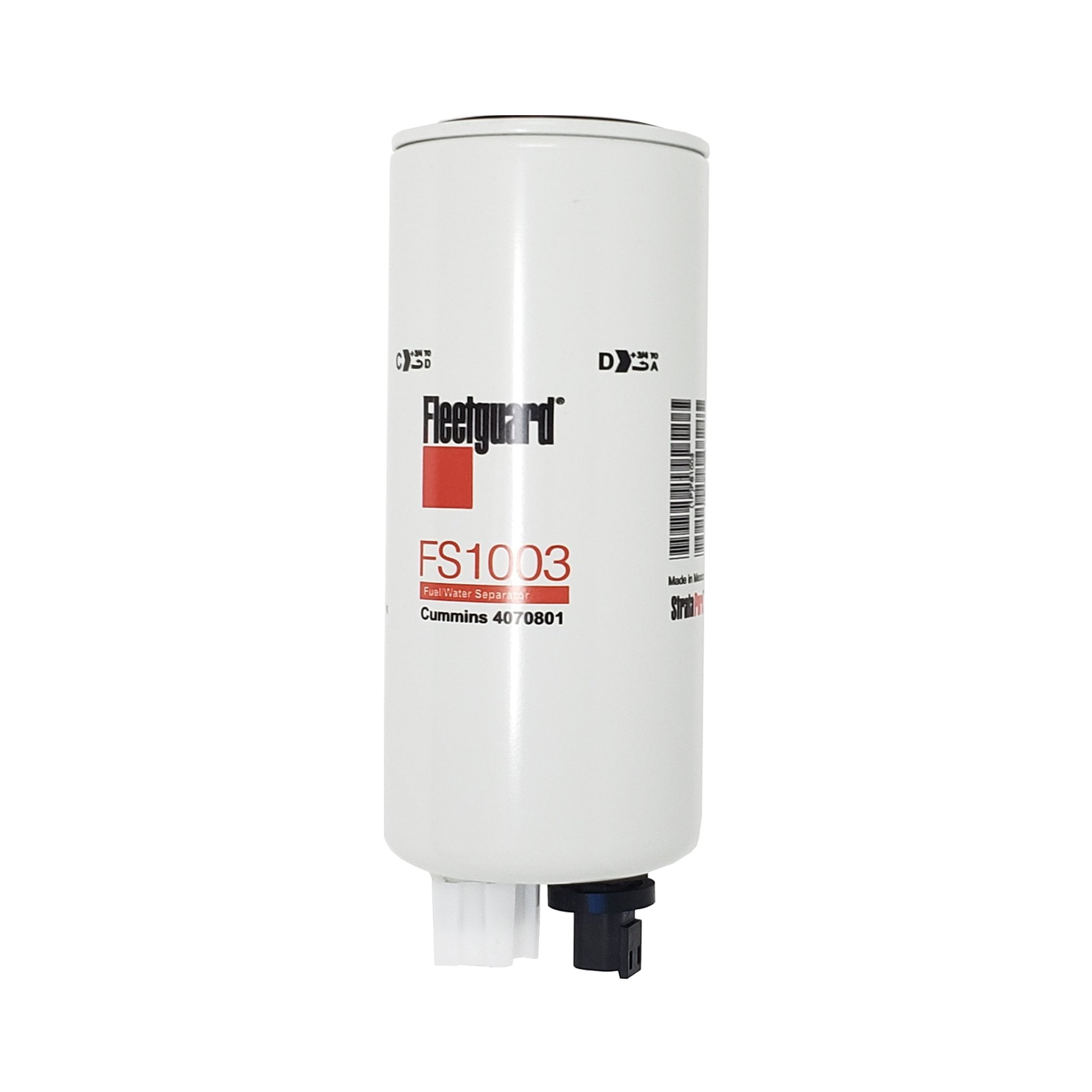 Fleetguard Diesel Gas Filter FS1003, Fuel/Water Separator, Spin-On ...