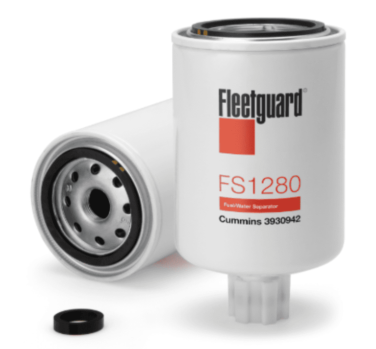 Fleetguard FS1280 Fuel Water Separator Filter, 2PK, Spin On 20 Micron ...