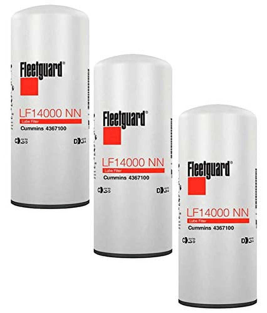 Fleetguard LF14000NN (Upgrade of LF9080) Oil Filter (Pack of 3 ...