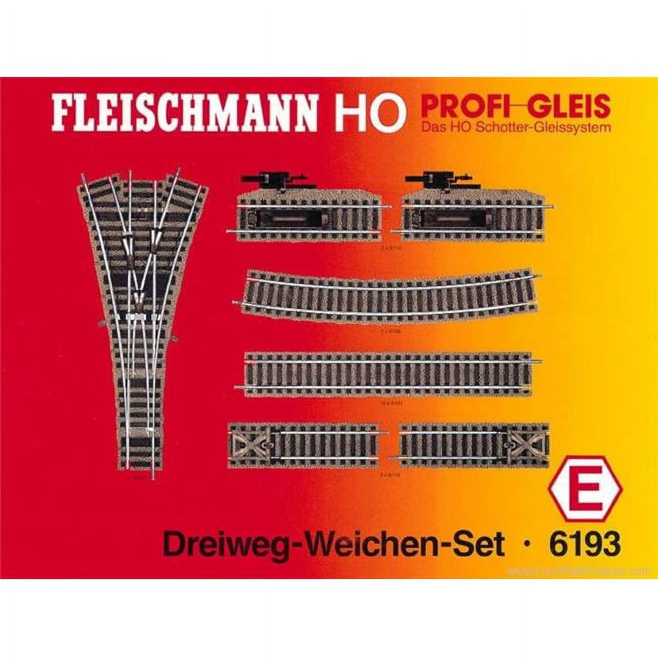 Fleischmann FLM6193 HO Scale 3 Way Point Extension Rail Track - Walmart.com