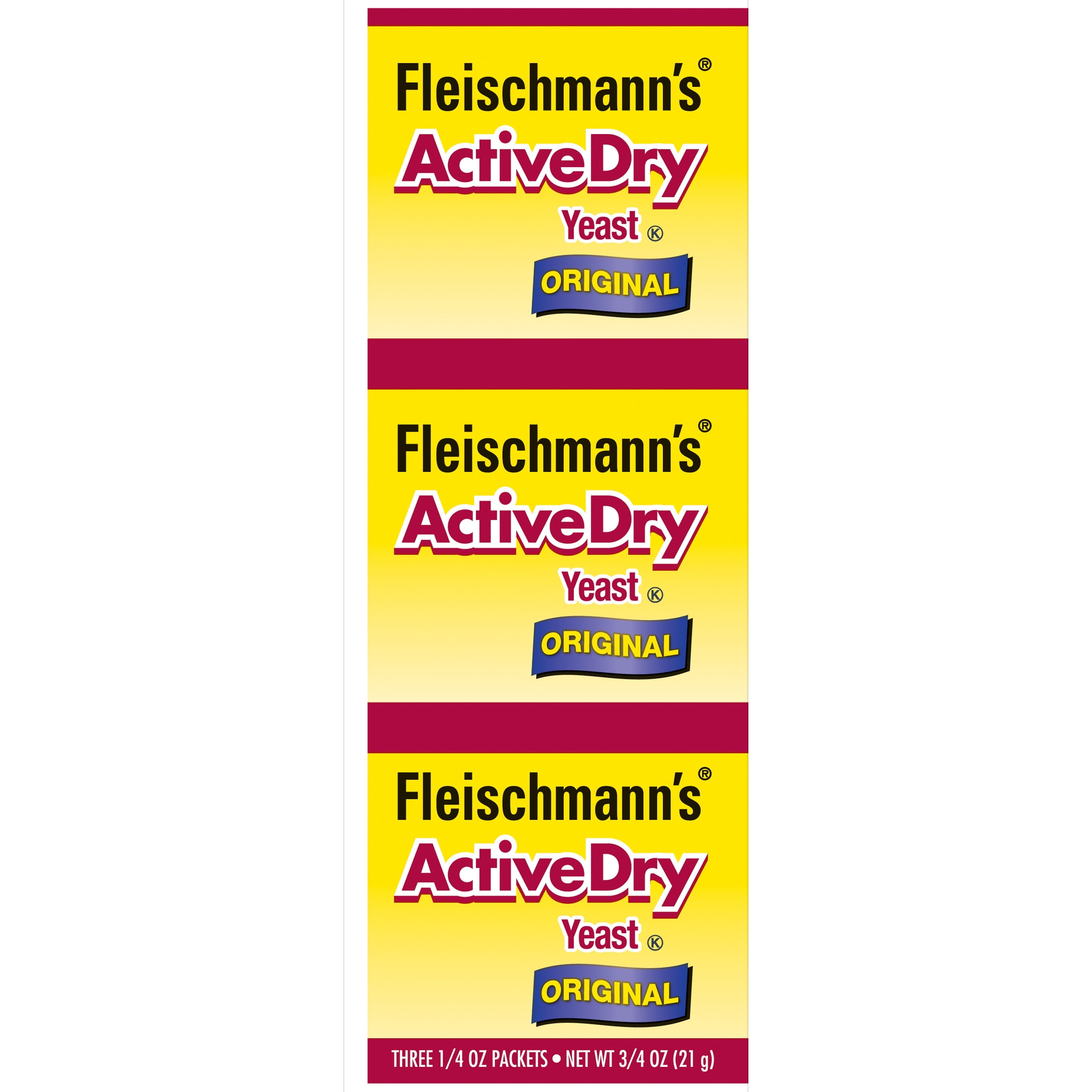 Fleischmann's Active Dry Yeast,(3 Count 1/4 oz, ) - Walmart.com