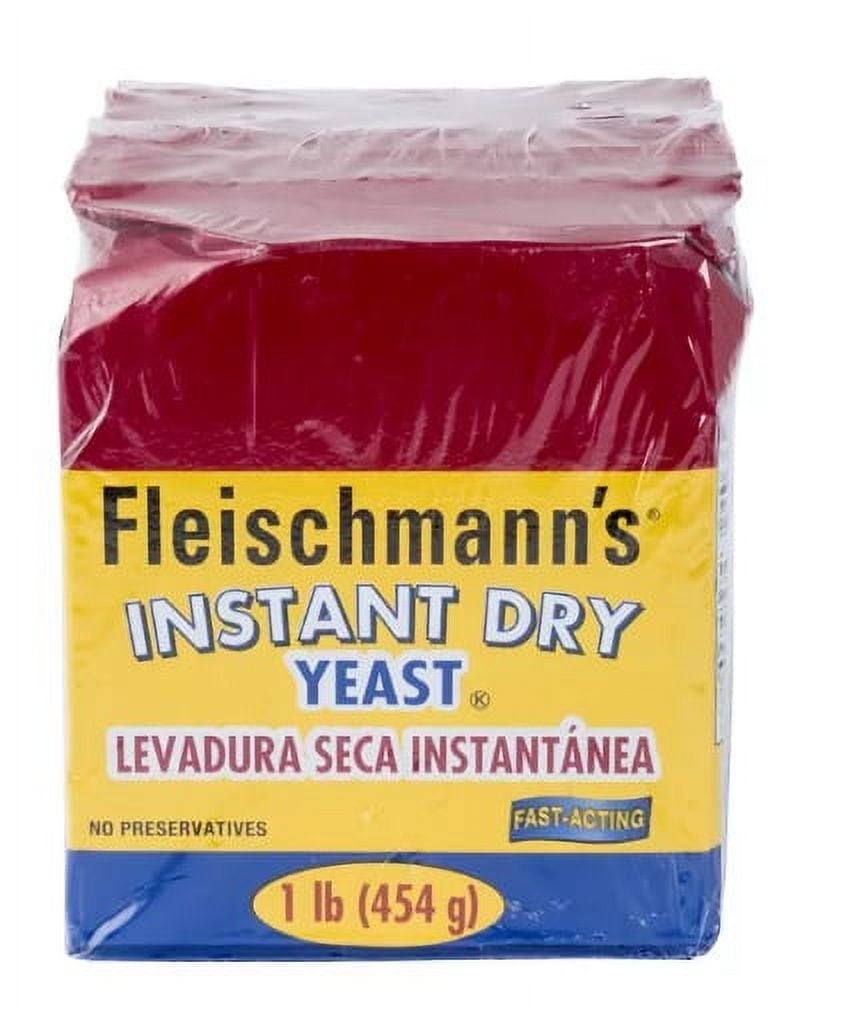 Fleischmann's Active Dry Yeast for Baking, Bulk Food Bread (16 oz., 2 ...