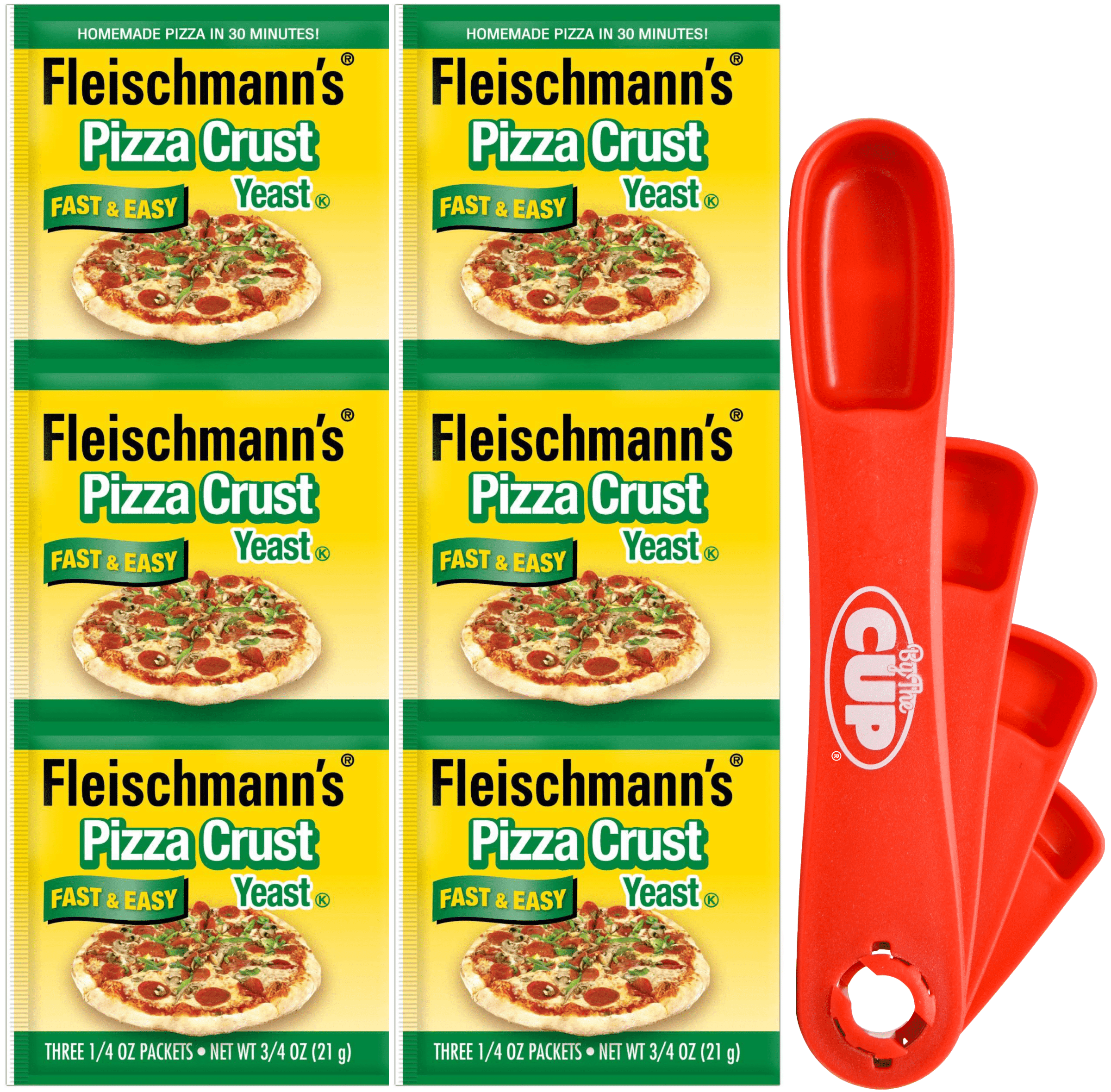 Fleischmann's Pizza Crust Yeast, 0.25 oz Packets, Gluten Free, (pack of ...