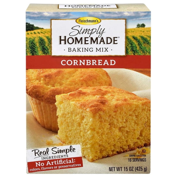 Fleischmann's Simply Homemade Corn Bread Baking Mix, 15 oz - Walmart.com