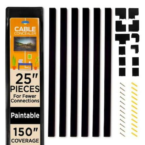 Fleming Supply Cord Concealer Kit - 6 Cable Raceways, Elbows and T ...