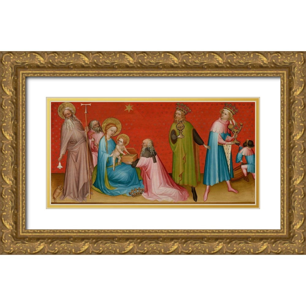 Flemish, Master Franco 32x18 Gold Ornate Wood Framed with Double ...