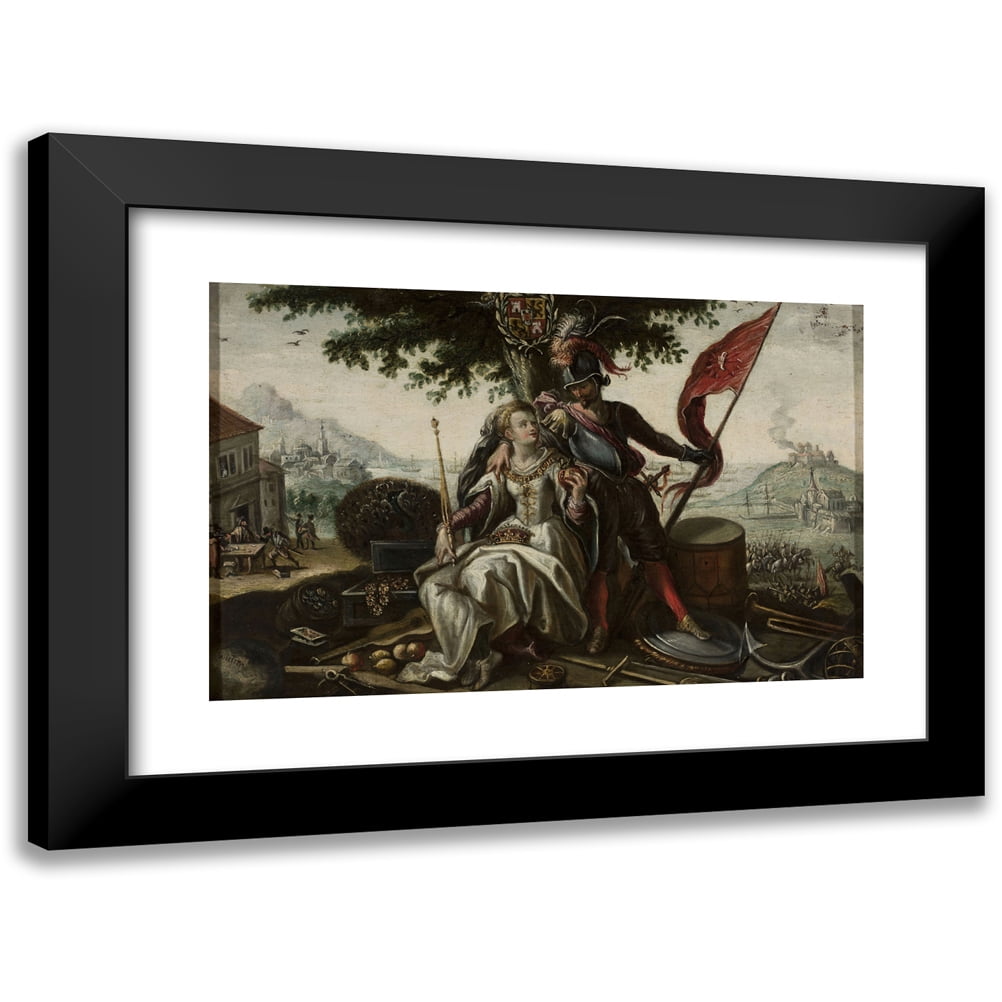 Flemish Painter 14x11 Black Modern Framed Museum Art Print Titled ...