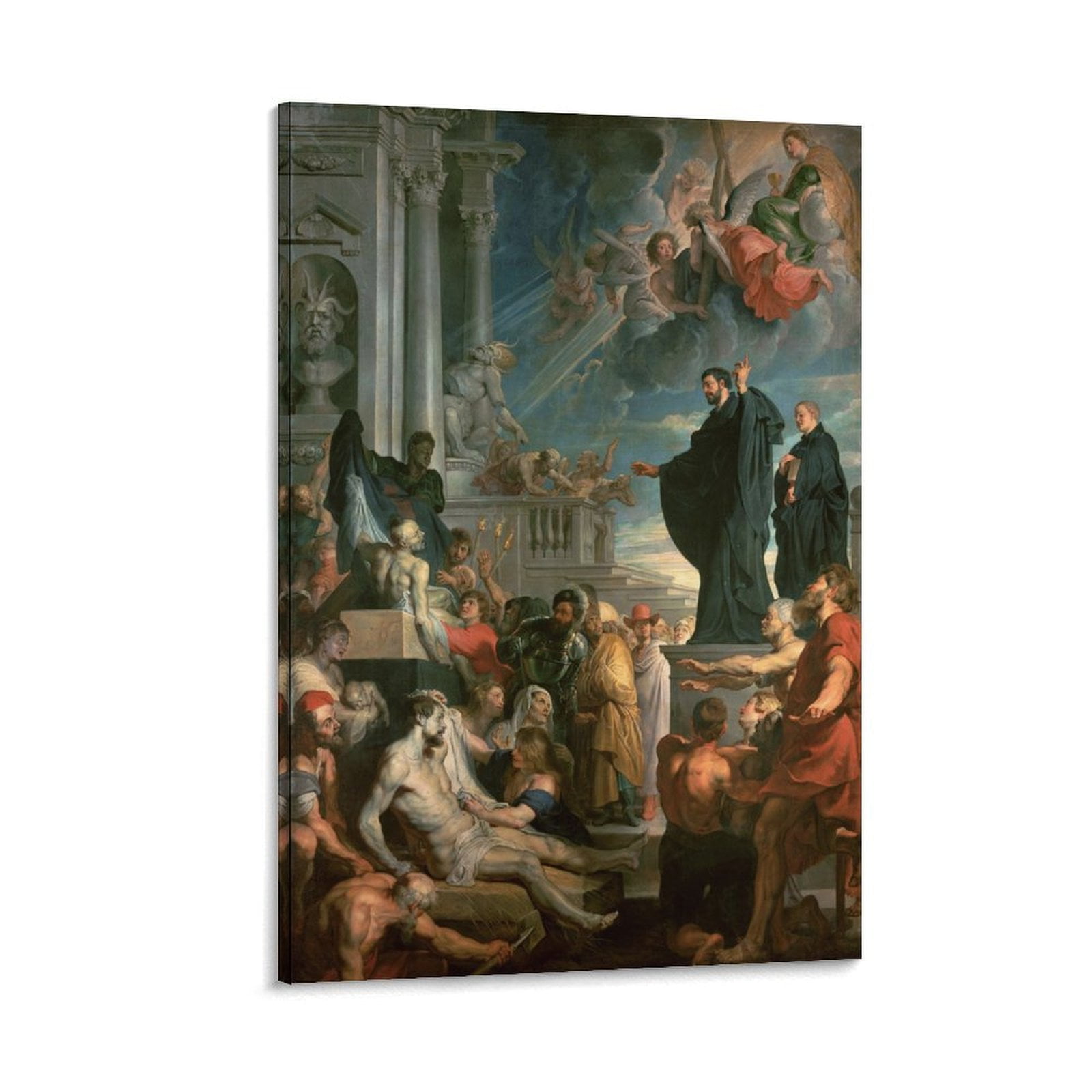 Flemish Painter Peter Paul Rubens Miracles of Saint Francis Xavier Poster Picture Print Canvas ...