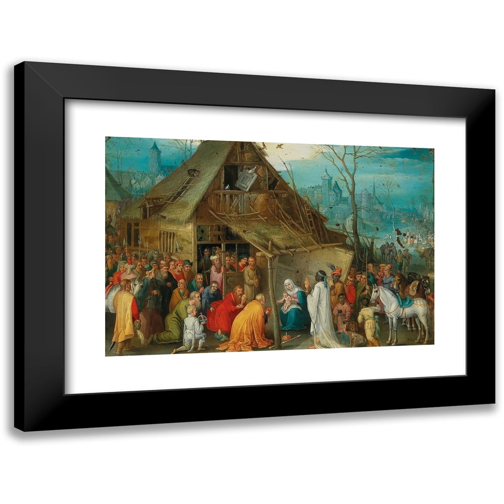 Flemish School 14x11 Black Modern Framed Museum Art Print Titled - The ...