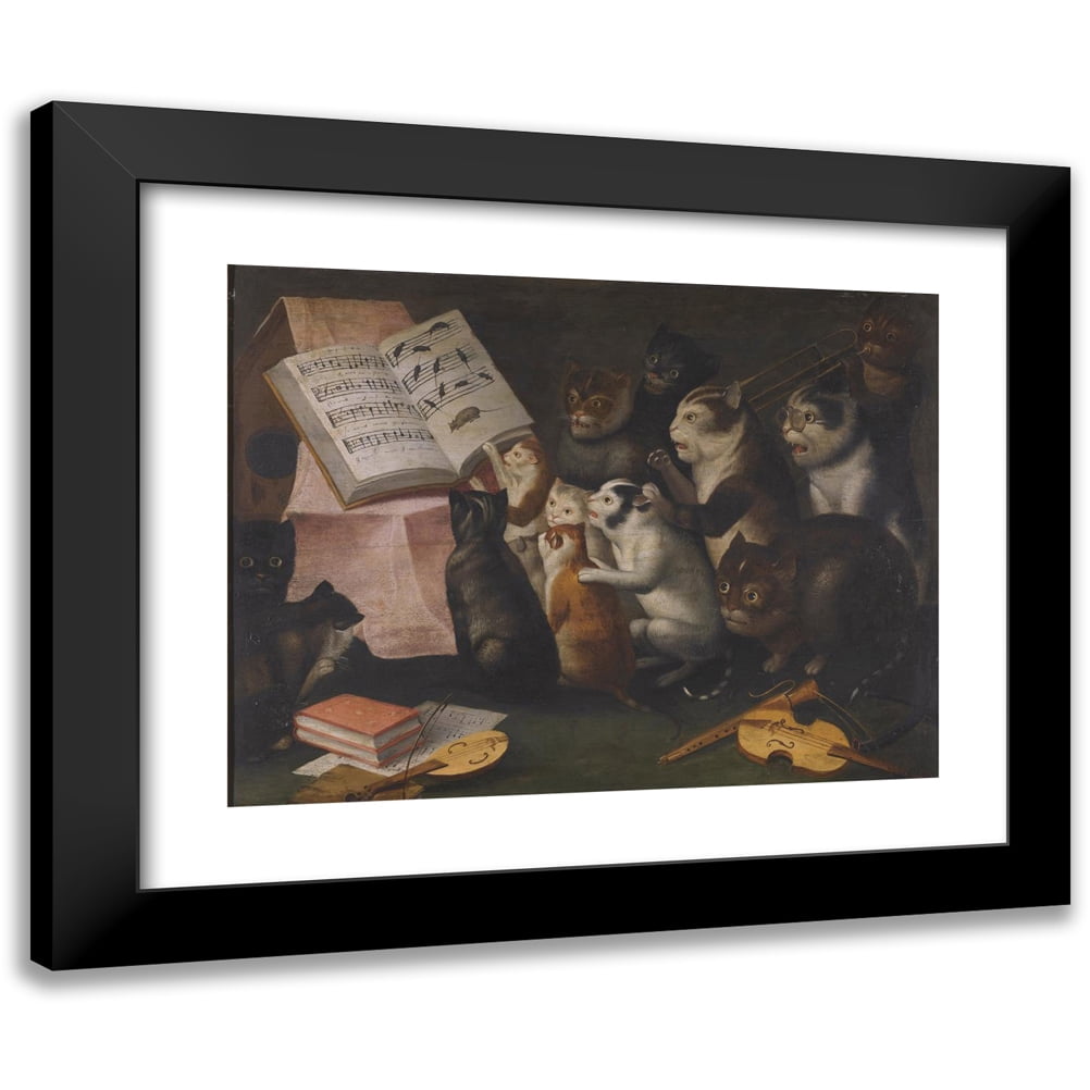 Flemish School 14x12 Black Modern Framed Museum Art Print Titled - A ...