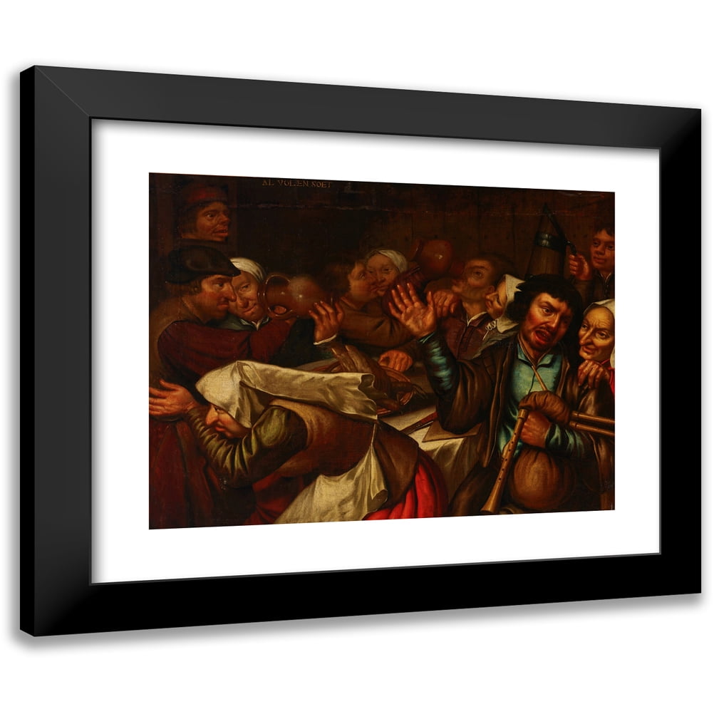 Flemish School 24x19 Black Modern Framed Museum Art Print Titled ...
