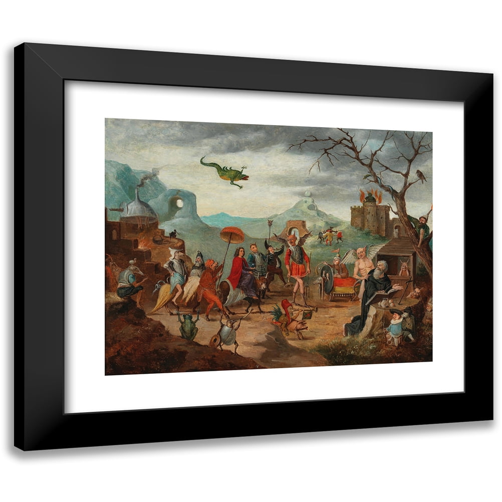 Flemish School 24x20 Black Modern Framed Museum Art Print Titled - The ...