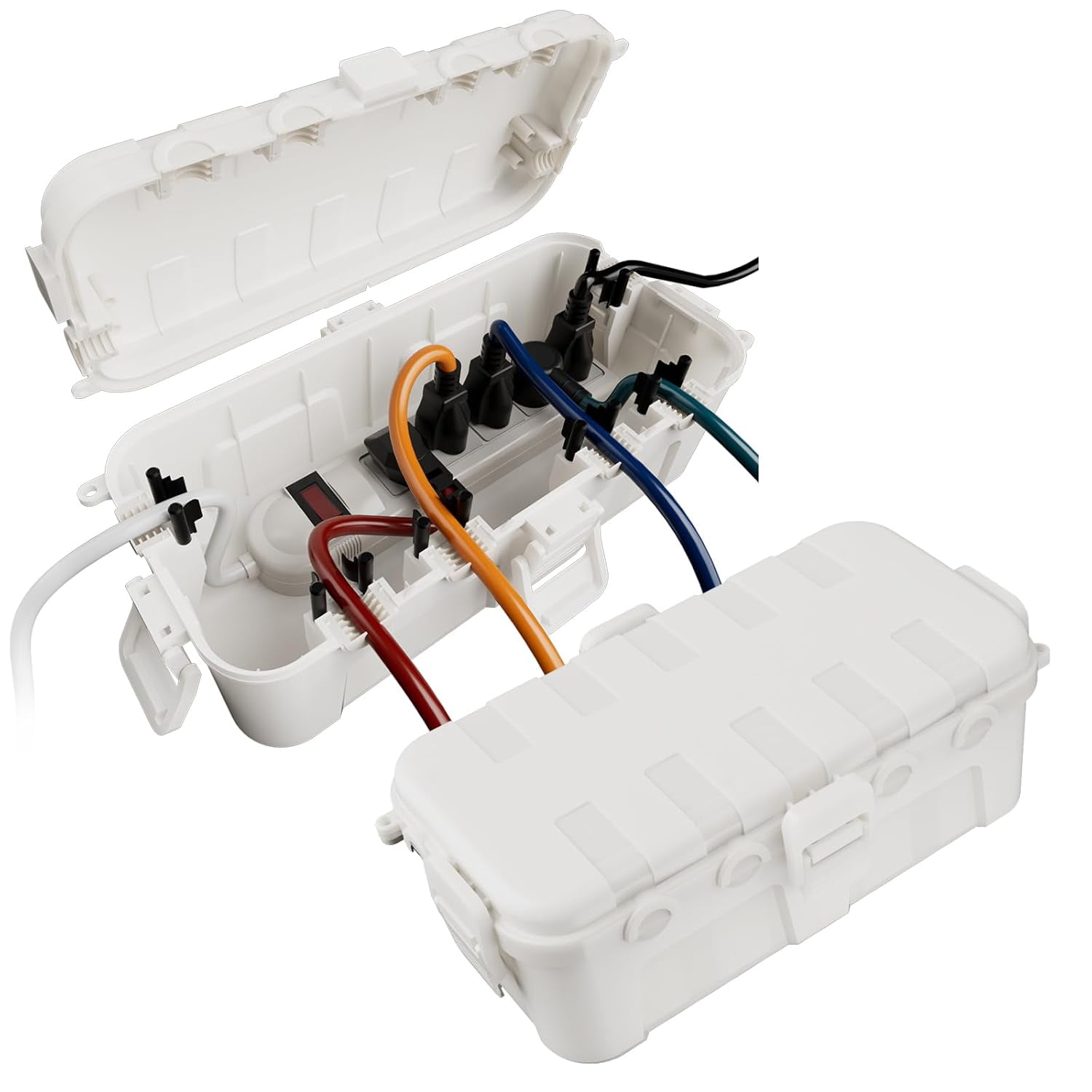 Flemoon [2 Pack] Outdoor Electrical Box Waterproof, Medium Weatherproof ...