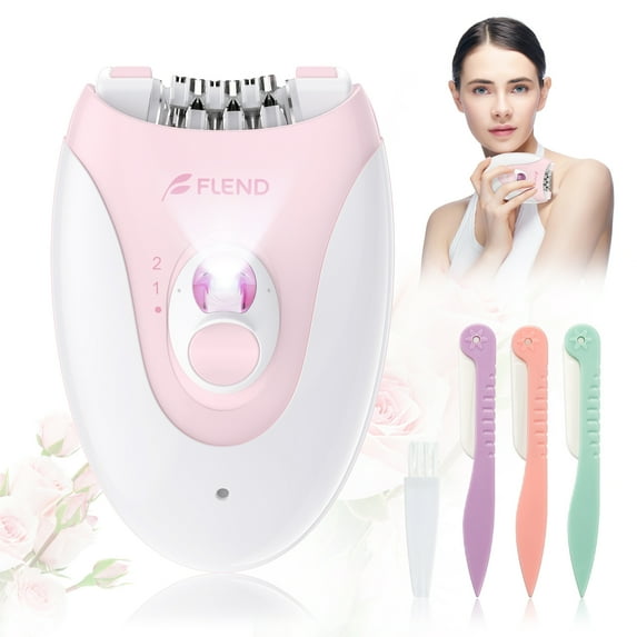 Flend Smooth Glide Epilator, Portable Cordless USB Hair Remover, 36 Tweezers, 2 Speeds - Walmart.com
