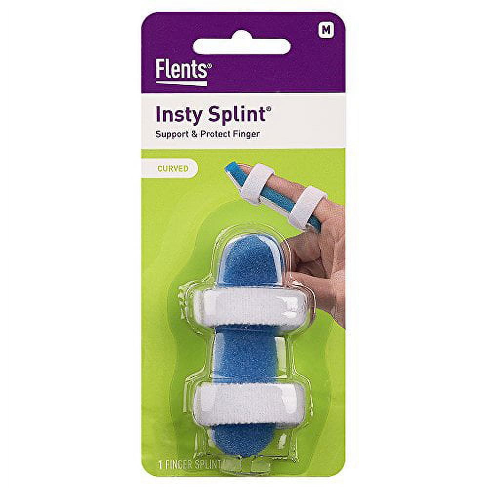 Flents Finger Splint, Two Sided Insty Splint, Medium, Supports ...